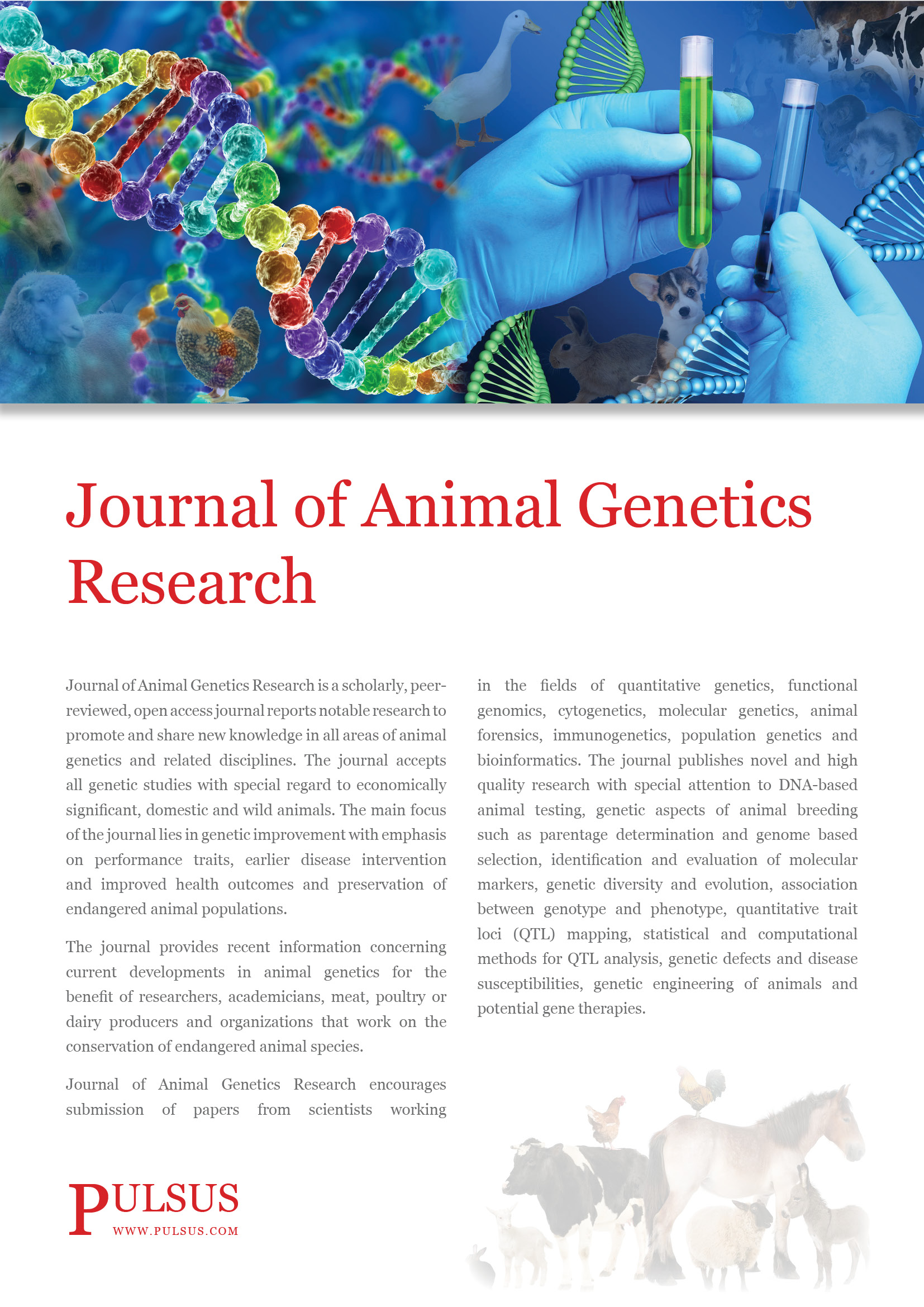 Journal of Animal Genetics Research | Open Access Journals Journal of Animal Genetics Research | Open Access Journals